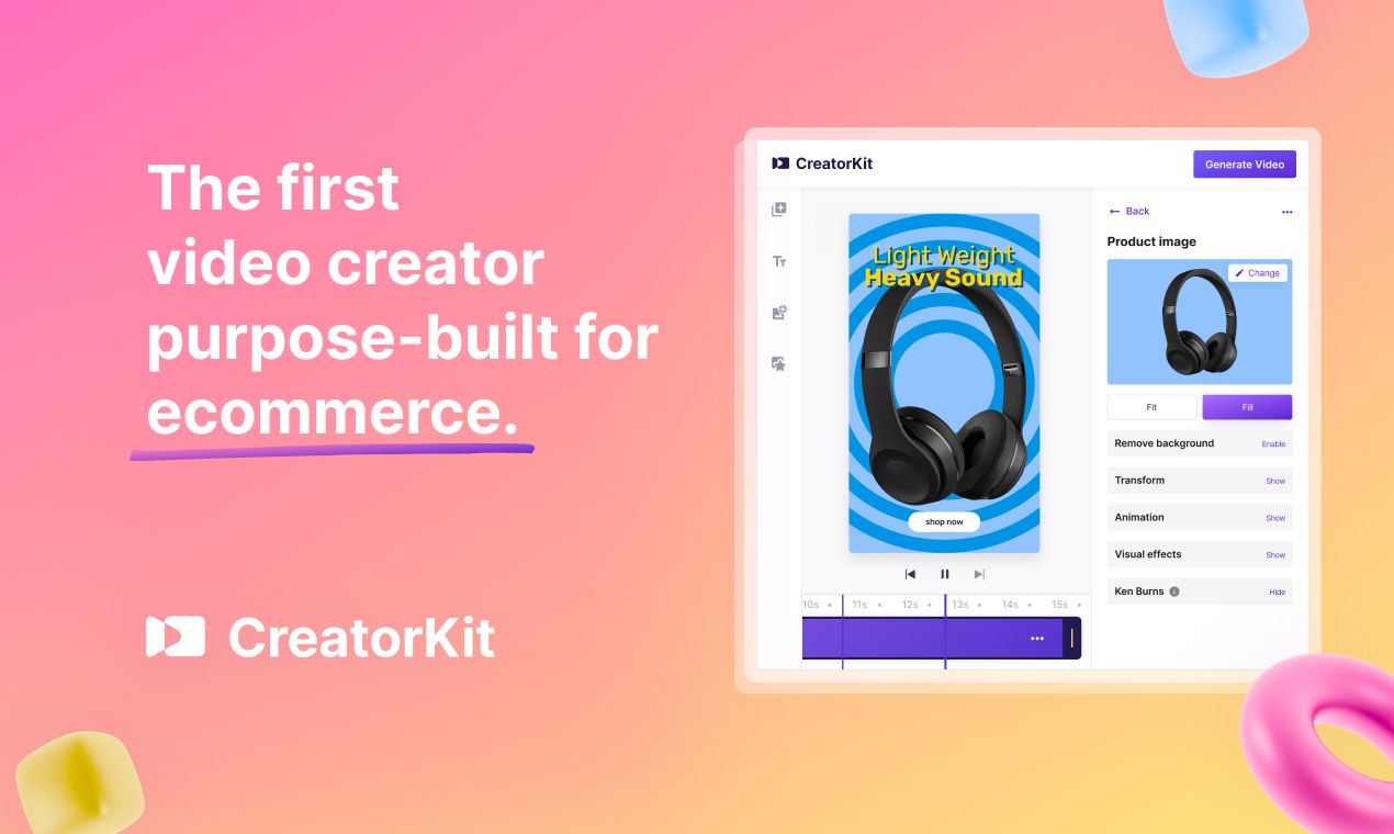 CreatorKit - Video creator for ecommerce